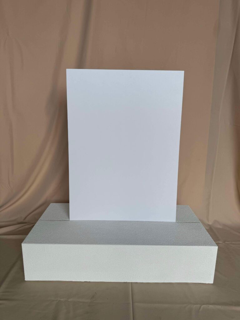 Textured White Signage Base Double | Arctic Fox Products for Hire